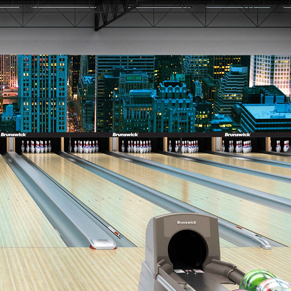 City at Night | Brunswick Bowling